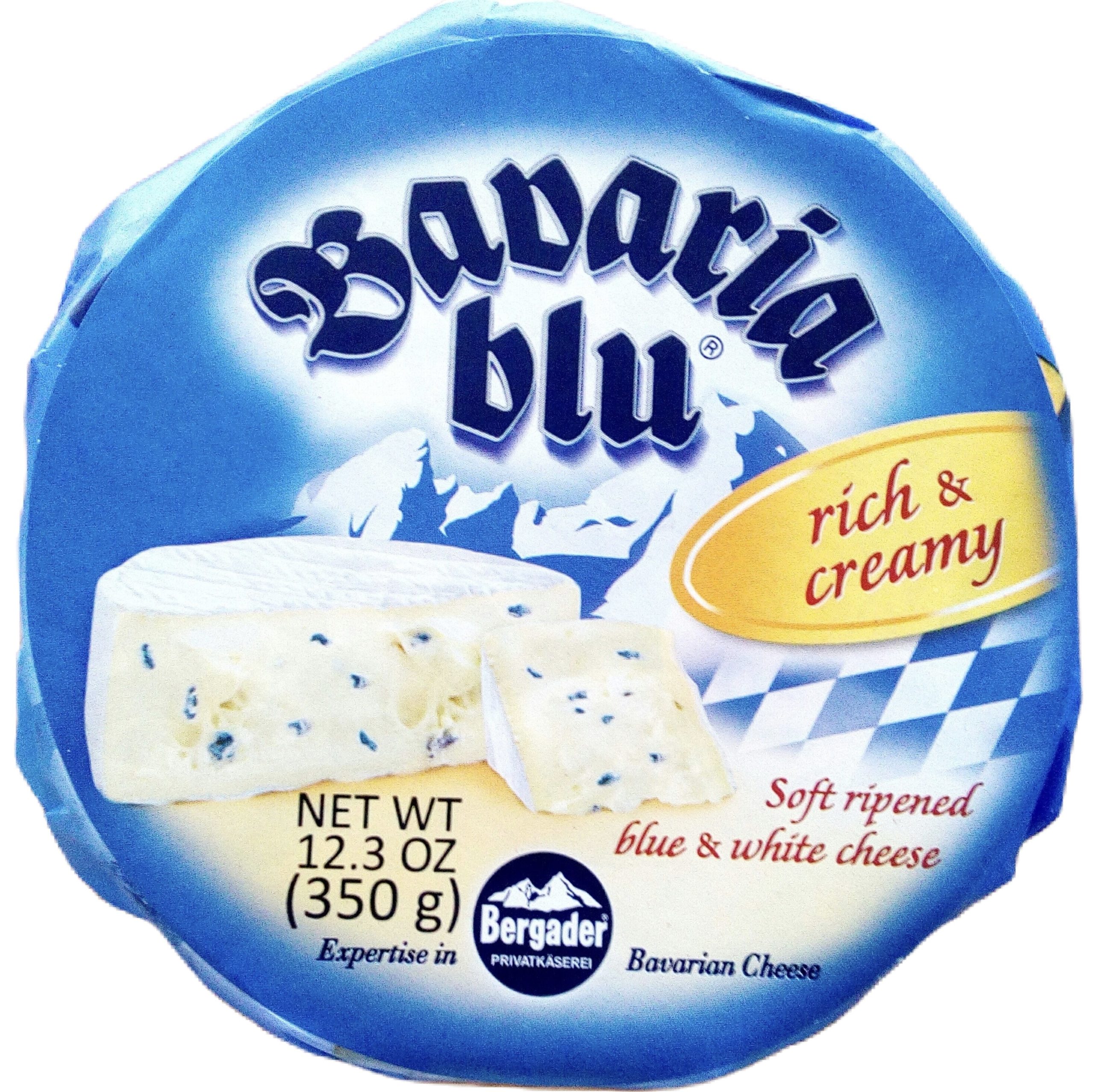 Queso Azul Alemán Cremoso Bavaria Blu BERGADER 350g - Ultramarinos ...